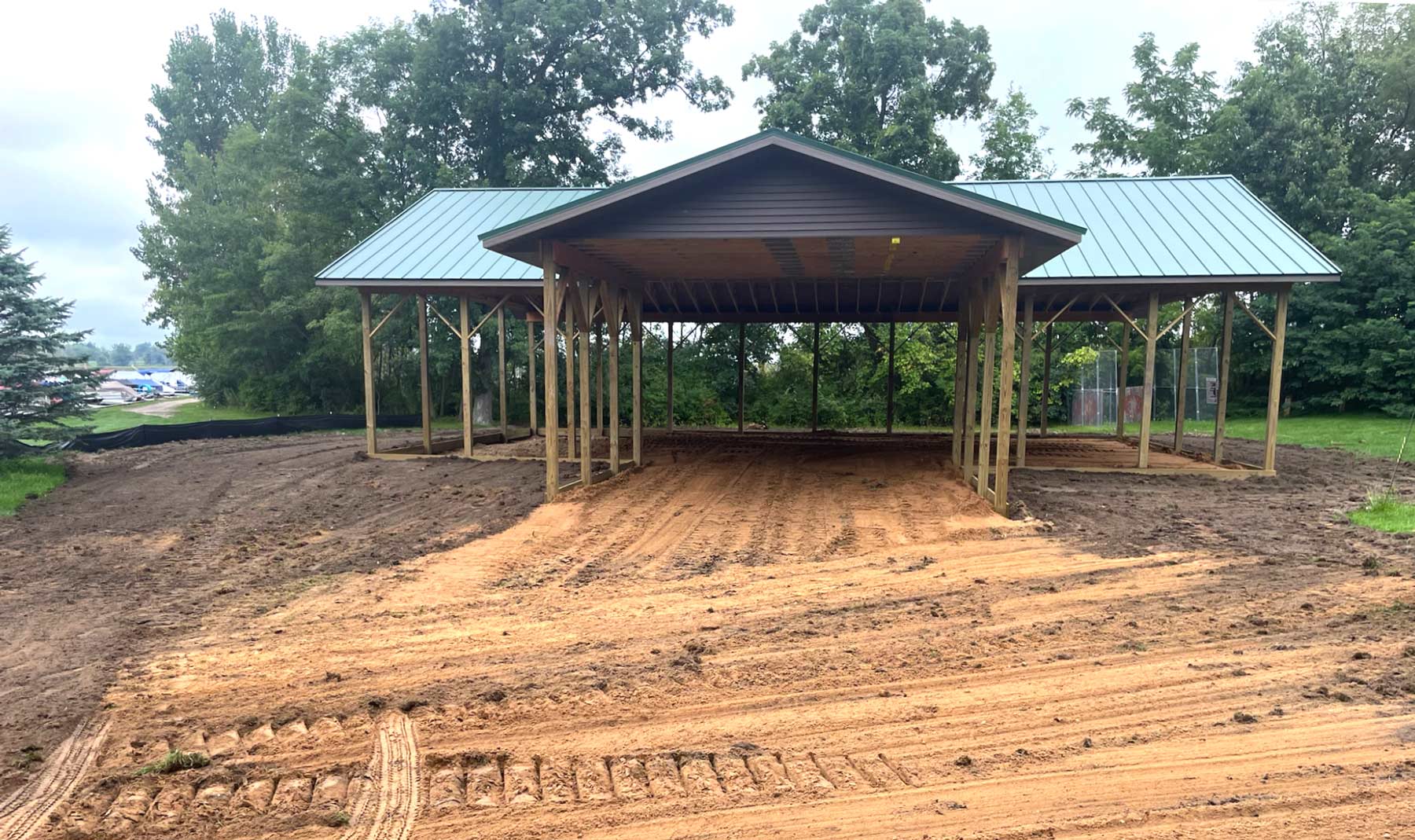 Pole Barn Pad Preparation - Advance Excavating