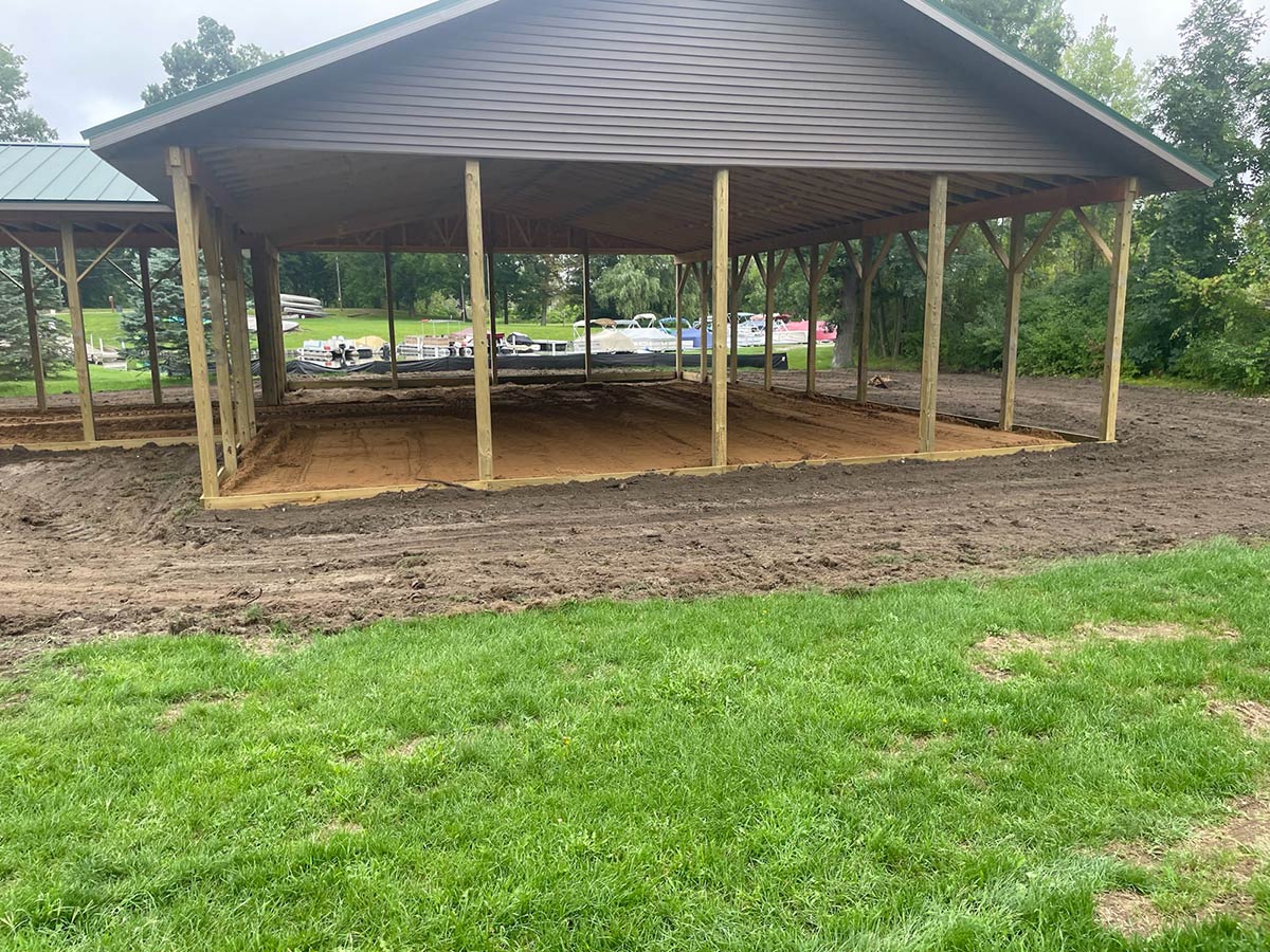 Pole Barn Pad Preparation - Advance Excavating